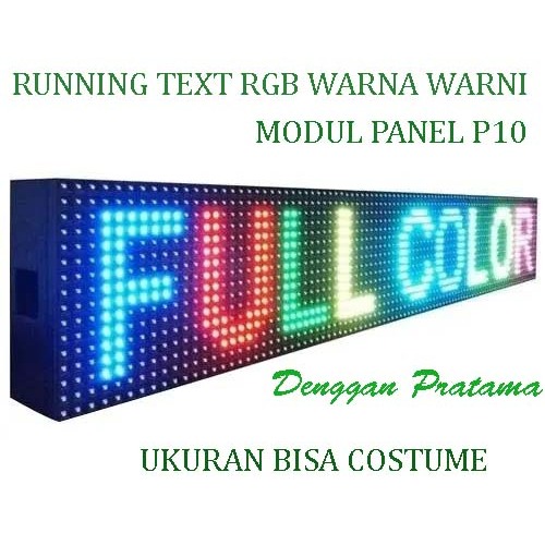 Jual Running Text Led Display Outdoor RGB Full Color / Moving Sign ...