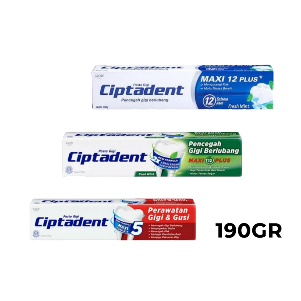 Jual CIPTADENT PASTA GIGI 190GR | Shopee Indonesia