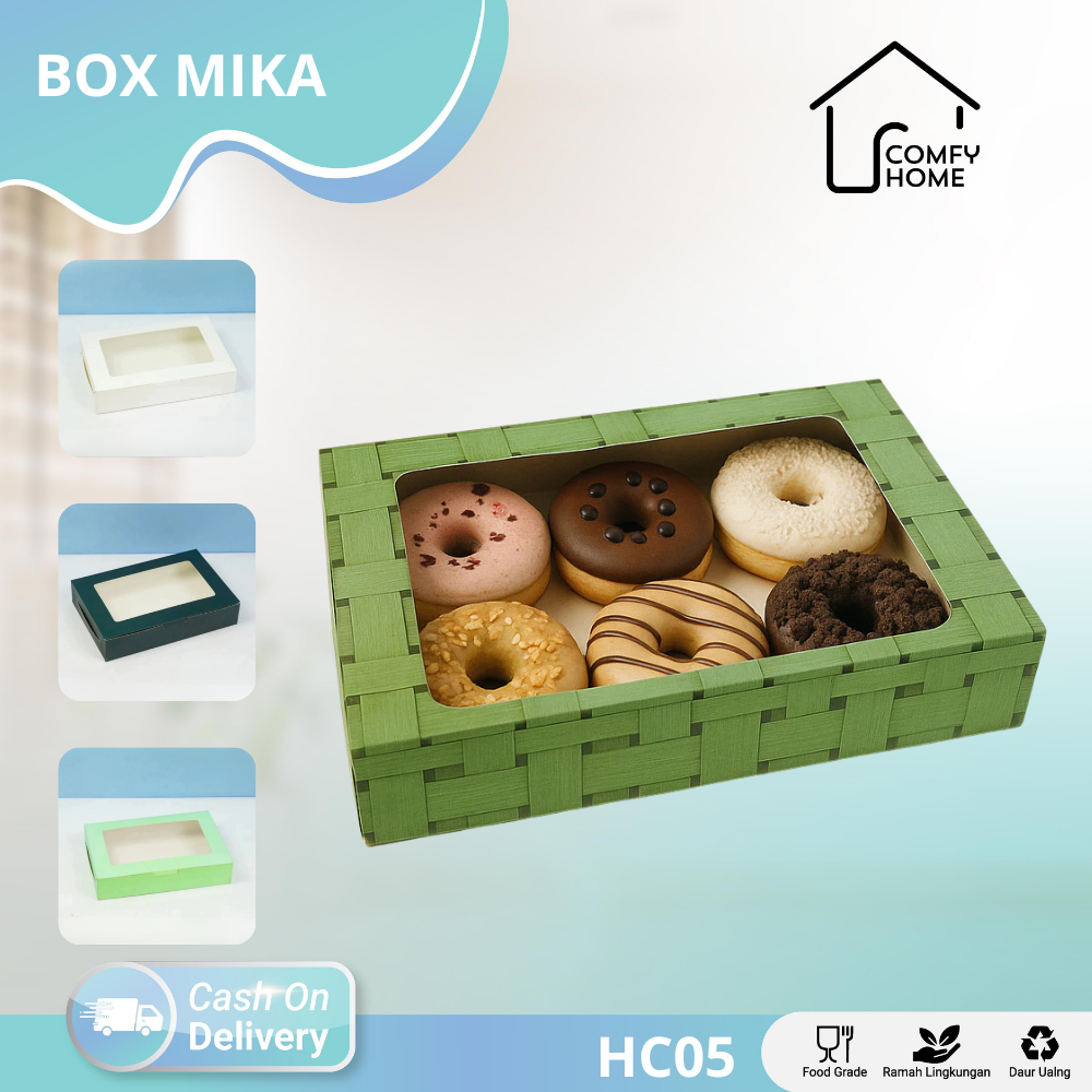 Jual Box Donat / Kotak Donat / Box Kue / Box Cake / Box Makanan / Kotak ...