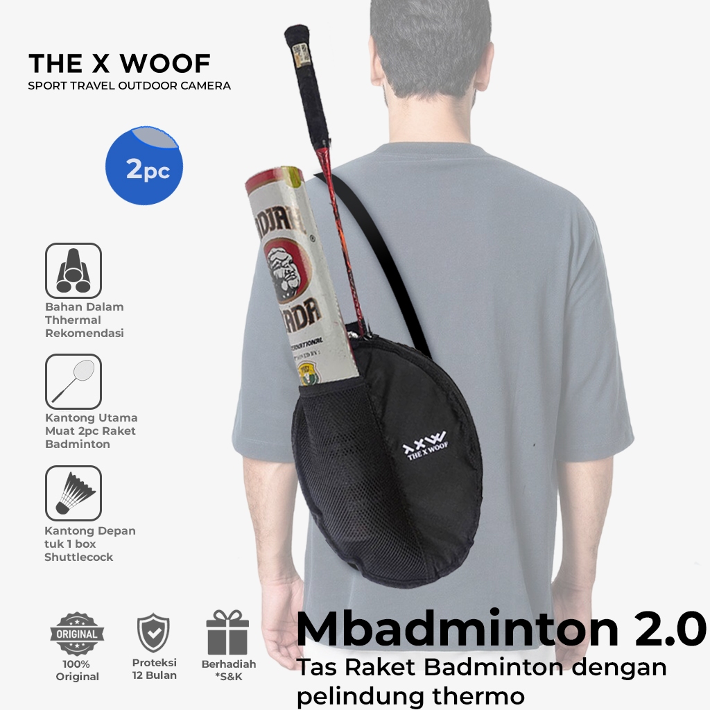 Jual The X Woof Mbadminton2 Sarung Raket Badminton Tas Raket Badminton ...