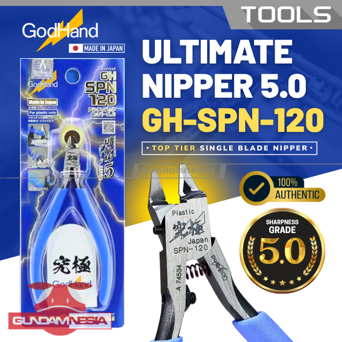 Jual GodHand SPN 120 Ultimate Nipper 5.0 - Single Blade Nipper Unggulan Builder Plastic Model ...