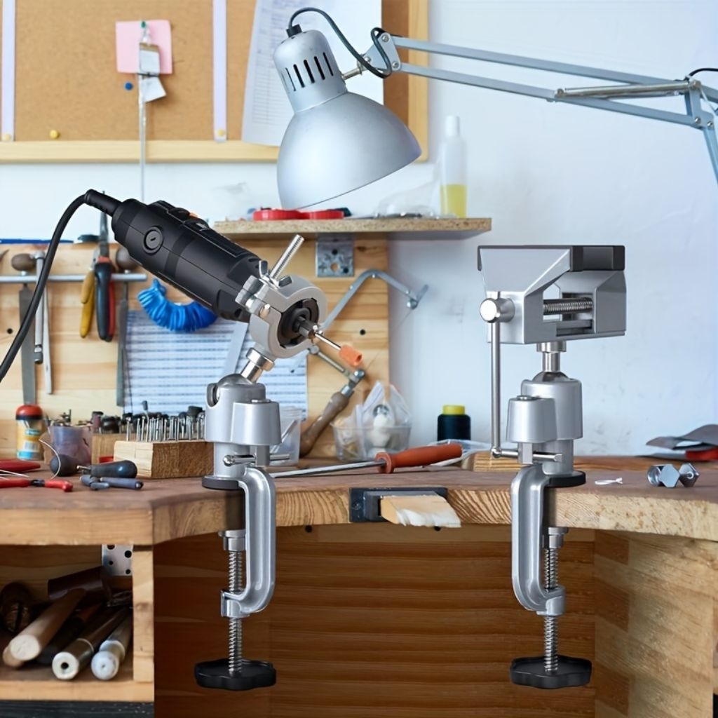 Jual Dudukan Mesin Bor Mini Grinder Clamp Vise Ragum Table Putar 360 ...