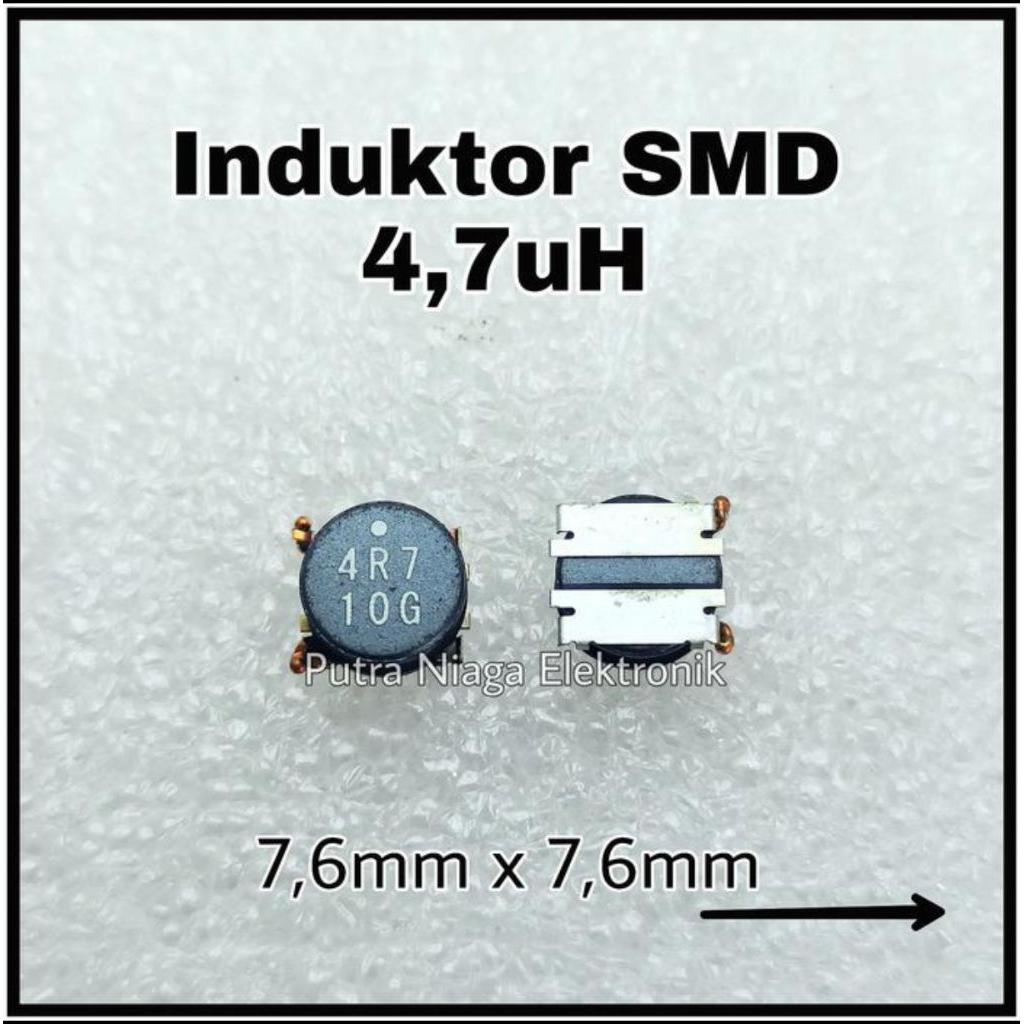 Jual Induktor SMD 4,7uH Inductor Power 4.7uH size 7,6mm x 7,6mm marking ...