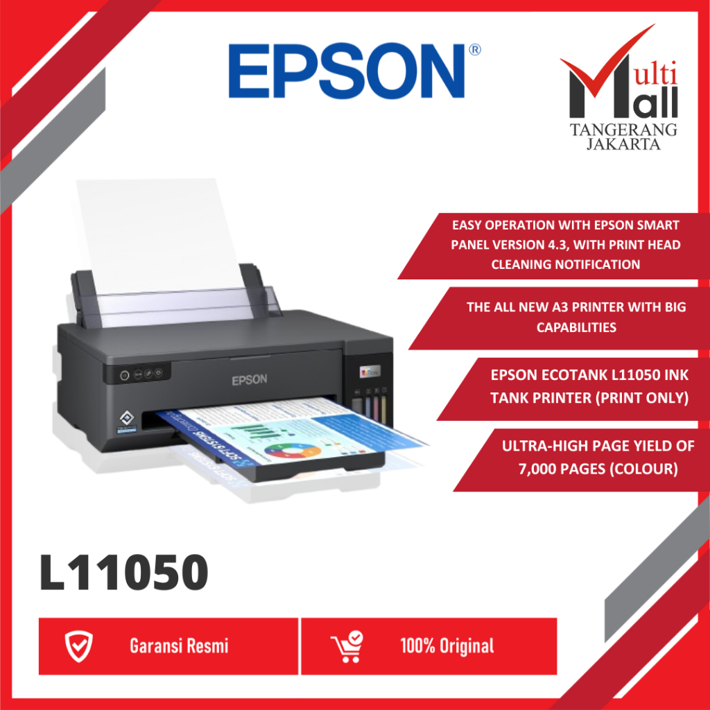 Jual Printer Epson EcoTank L11050 Ink Tank Printer (Print Only ...