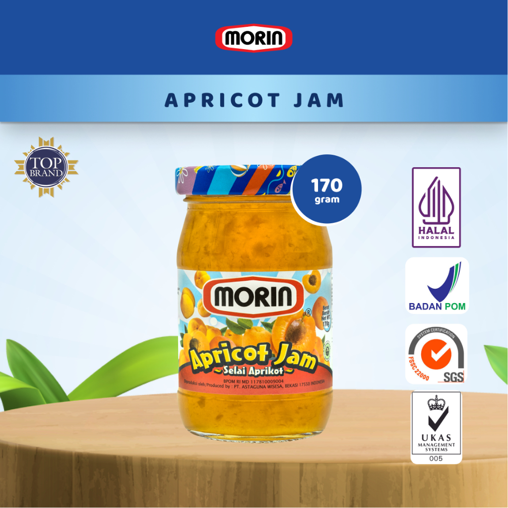 Jual Morin Selai Apricot - All Size 170 gr 330 gr - Selai Buah Aprikot ...