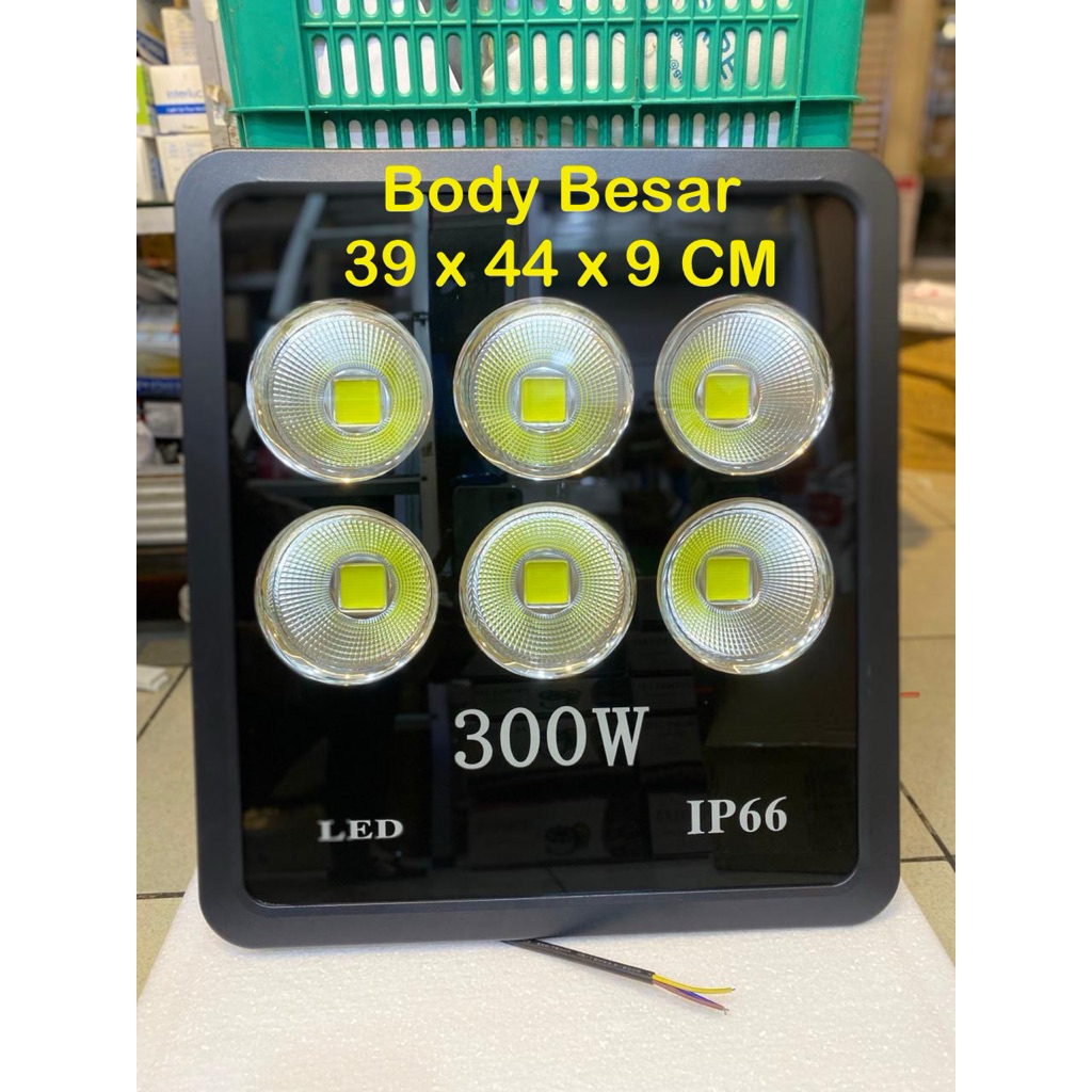 Jual lampu sorot led 300 watt 300w COB body tebal IP66 outdoor lampu sorot led 300w cob mangkok ...