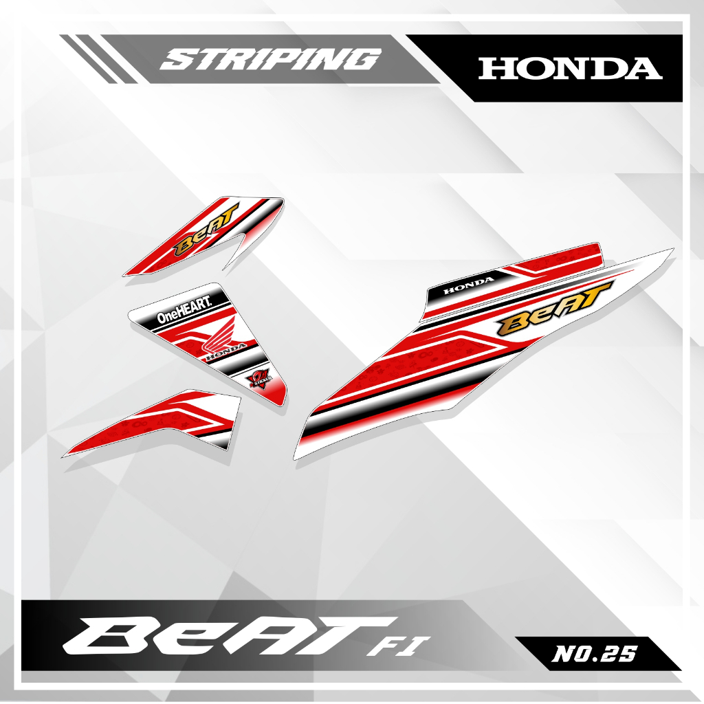 Jual STICKER STREAPING HONDA BEAT FI 110 VARIASI 25 | Shopee Indonesia