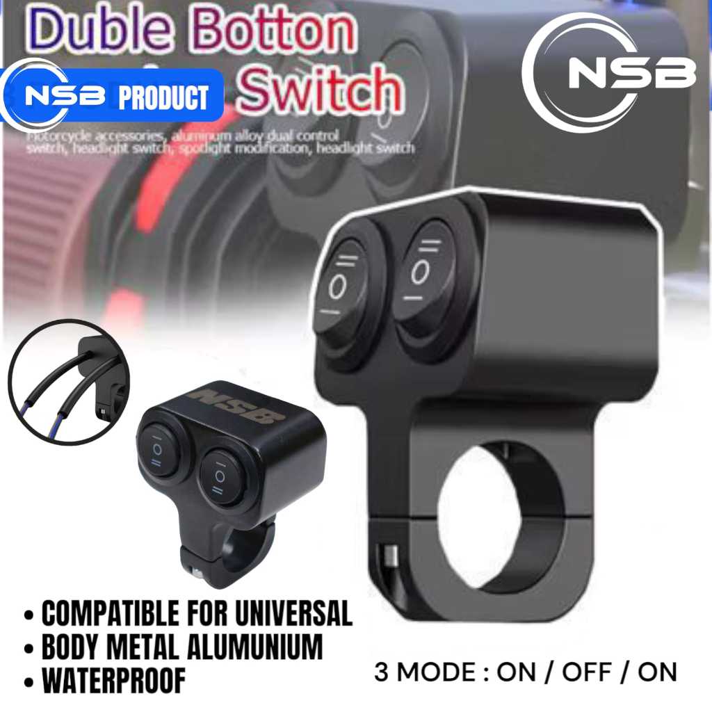 Jual SAKLAR SWITCH ON/ON/OFF DOUBLE SAKLAR PEMASANGAN DI SETANG BAHAN ...