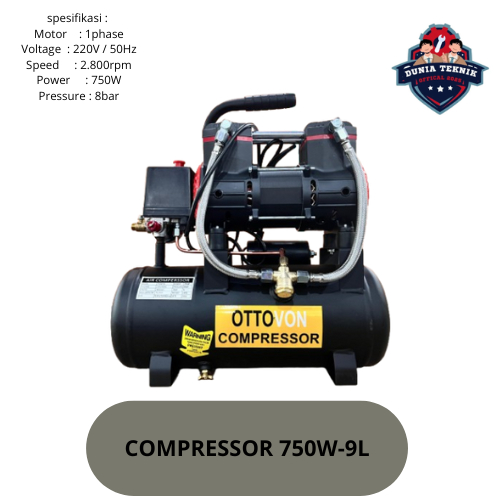 Jual Kompresor Angin/Compressor 750W-9Liter/Kompresor | Shopee Indonesia