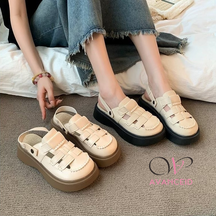 Jual AVANCEID RAMI Sepatu Sneakers Boots Wanita Kerja Docmart Hitam ...