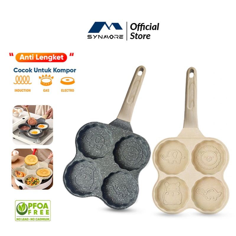 Jual Synmore 4 Lubang Wajan Burger Telur Panci Anti Lengket ...