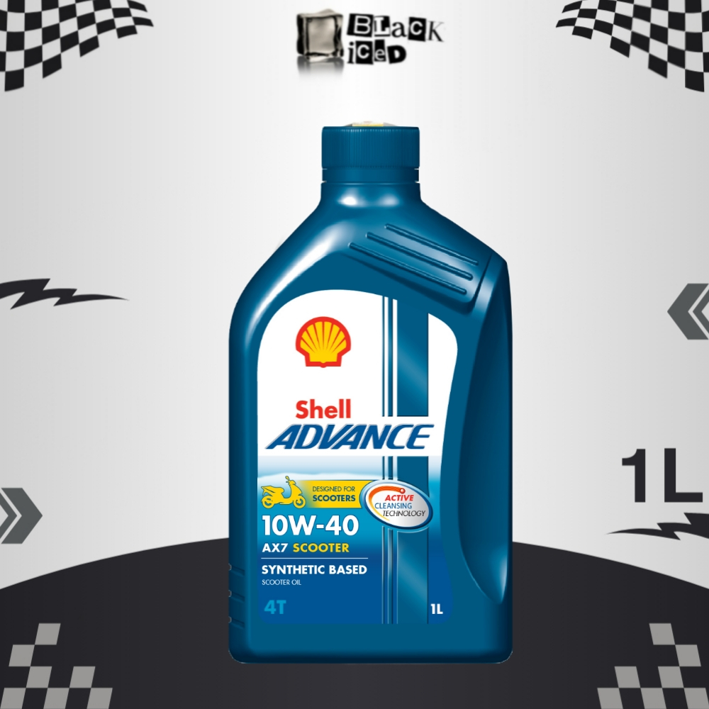Jual SHELL ADVANCE AX7 SCOOTER 10W-40 10W/40 10W-30 10W/30 JASO-MB 800 ...