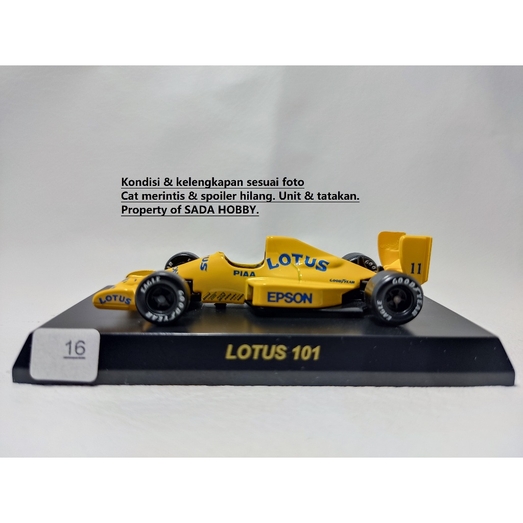 Jual Kyosho 1/64 F1 Lotus 101 No 11 Nelson Piquet Unit & Tatakan JUNK ...