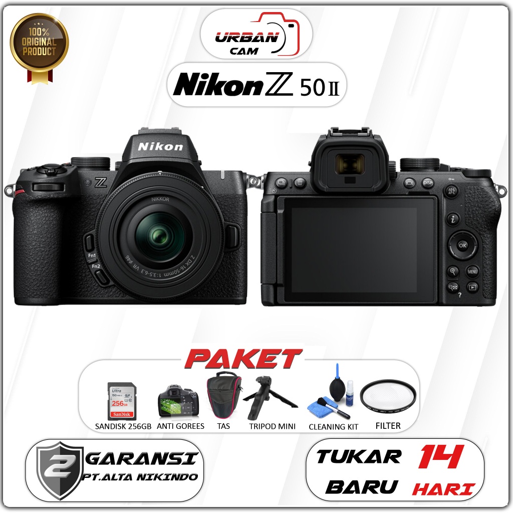 Jual Nikon Z50 II Kit Z DX 16-50mm f3.5-6.3 VR / Nikon Z50 II Kit 16-50mm / Nikon Z50II / Nikon ...