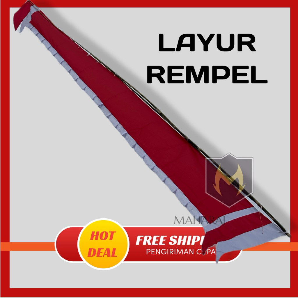 Jual Layur Rempel Panjang 4 Meter Bendera Umbul Umbul HUT Kemerdekaan ...
