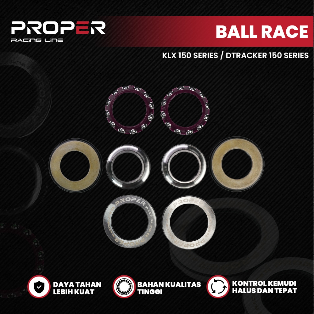 Jual PROPER RACING LINE BALL RACE KOMSTIR KLX 150 SERIES | Shopee Indonesia