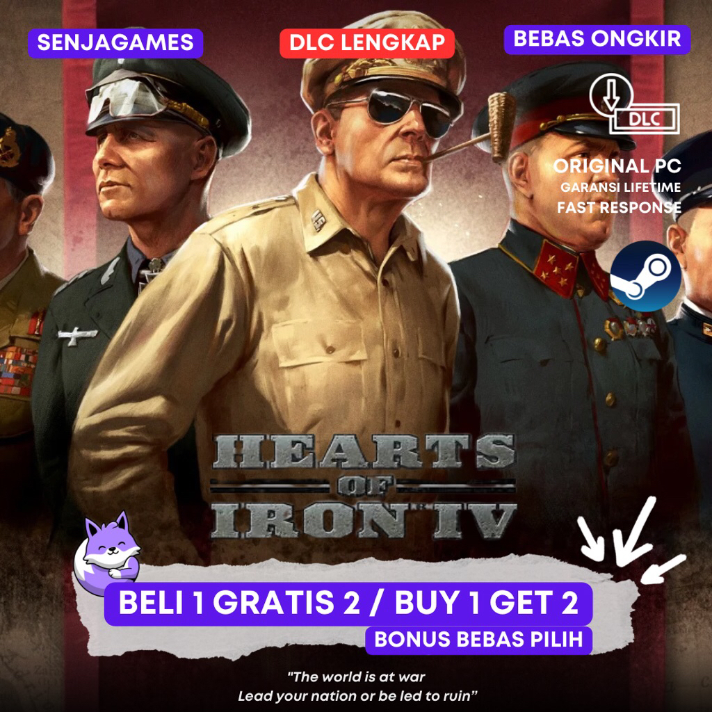 Jual Hearts of Iron IV + DLC Original | Shopee Indonesia