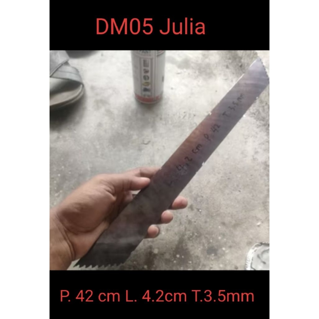 Jual Bahan Pisau Dapur Mentahan Bahan Pisau Seset HSS Julia DM05 | Shopee Indonesia