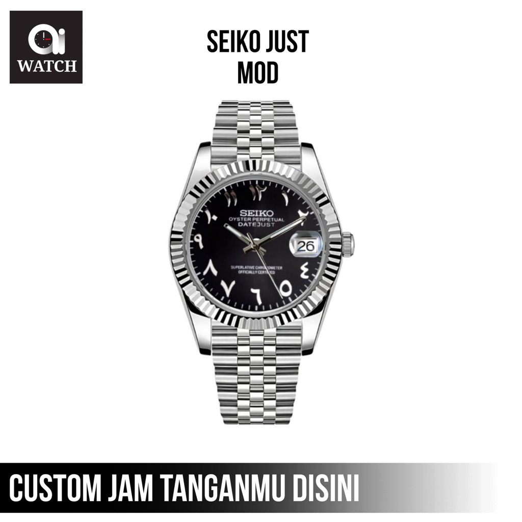 Jual Seiko Just Mod Arabic Dial (bisa custom) | Shopee Indonesia