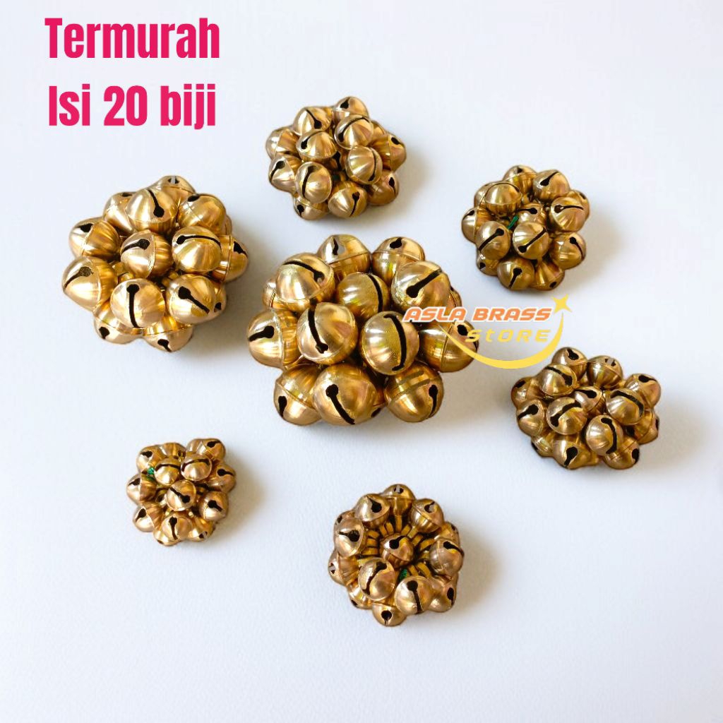 Jual KRINCING KUNINGAN ISI 20 KRINCING JARANAN KLINTINGAN KERINCING ...