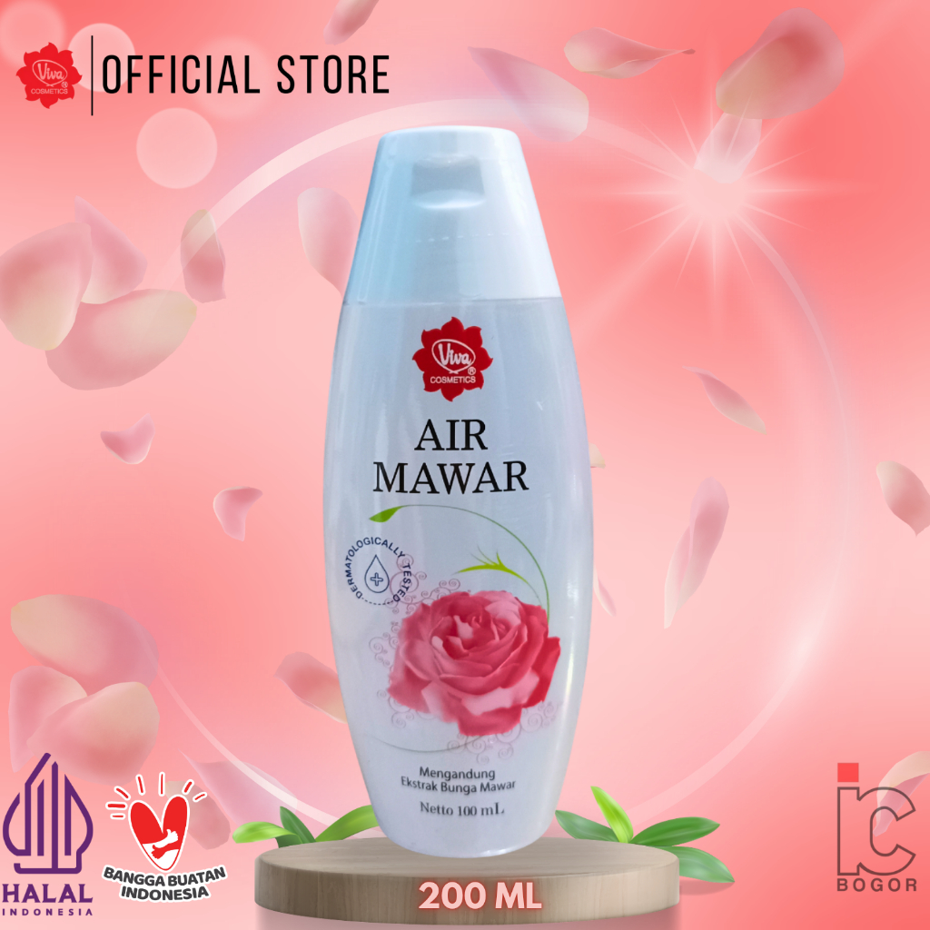 Jual Viva Air Mawar 200ml – Toner Wajah, Face Mist, Campuran Masker ...