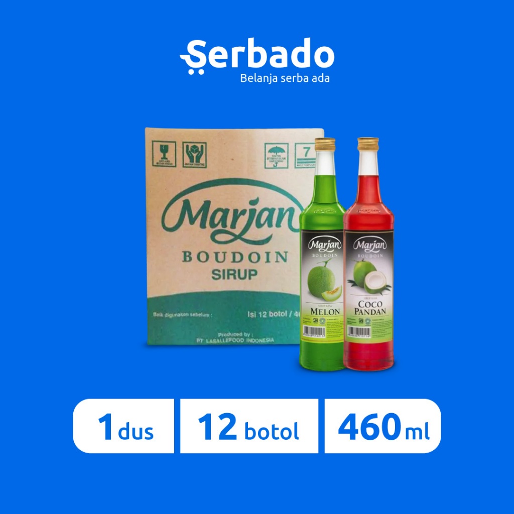Jual Marjan Boudoin Syrup Kemasan Botol 420ml 1 Dus (isi 12 botol ...