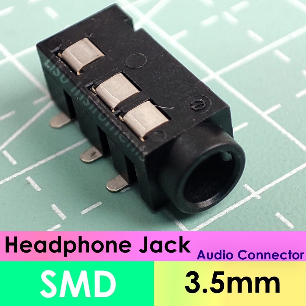 Jual PJ-320D 3.5mm Headphone Jack 30V Copper 500mA SMD Audio Connector | Shopee Indonesia