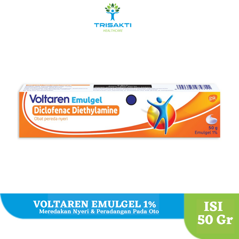 Jual Voltaren Emulgel 1% Diclofenac Diethylamine 50 Gr - Pereda Nyeri Otot dan Keseleo | Shopee ...