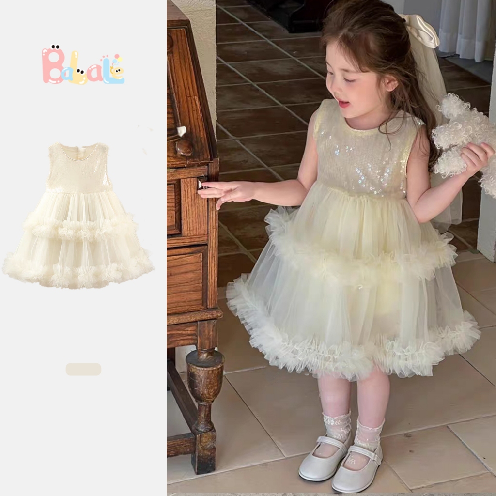 Jual BALALE Gaun Putri Gaun Pengantin Gaun Pesta Anak Perempuan Usia 2 ...