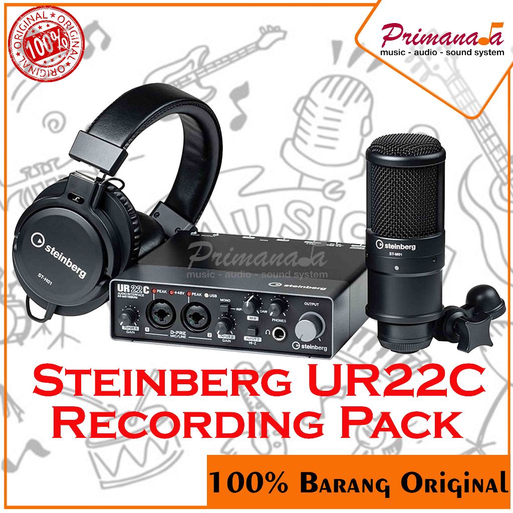 Jual Steinberg UR22C UR22 C UR 22C Recording Pack USB C Audio Interface ...
