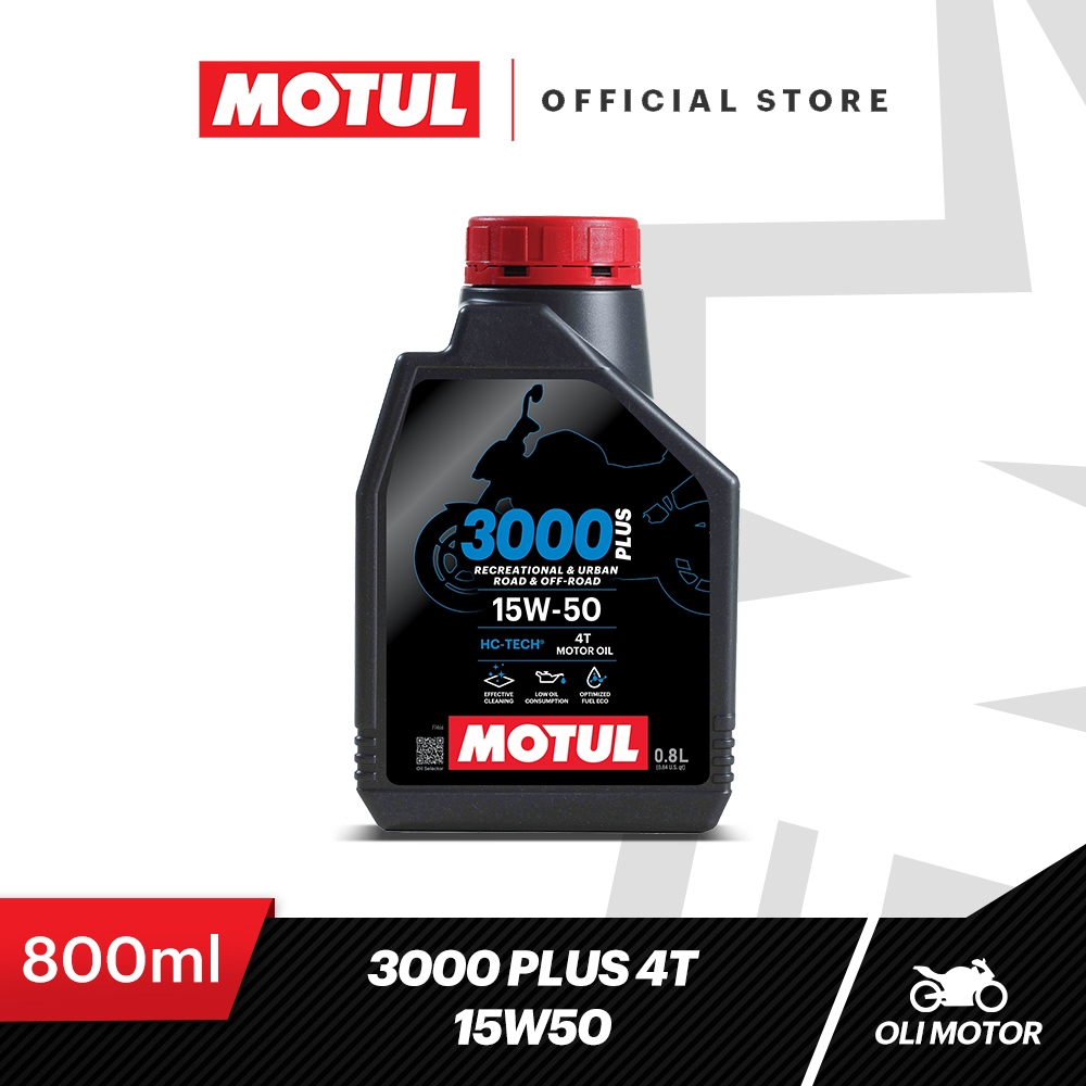 Jual Oli Motor Motul 3000 PLUS 4T 15W50 0.8L II | Shopee Indonesia