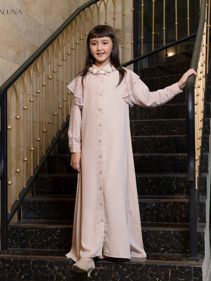 Jual LOUISALUNA - Janna Dress Anak - Pakaian Muslim Anak Perempuan ...