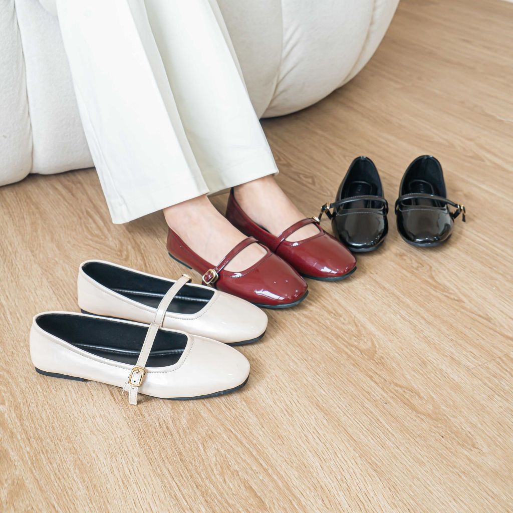 Jual MYRA Athena – Flatshoes Mary Jane Wanita | Sepatu Flat Hak Datar ...