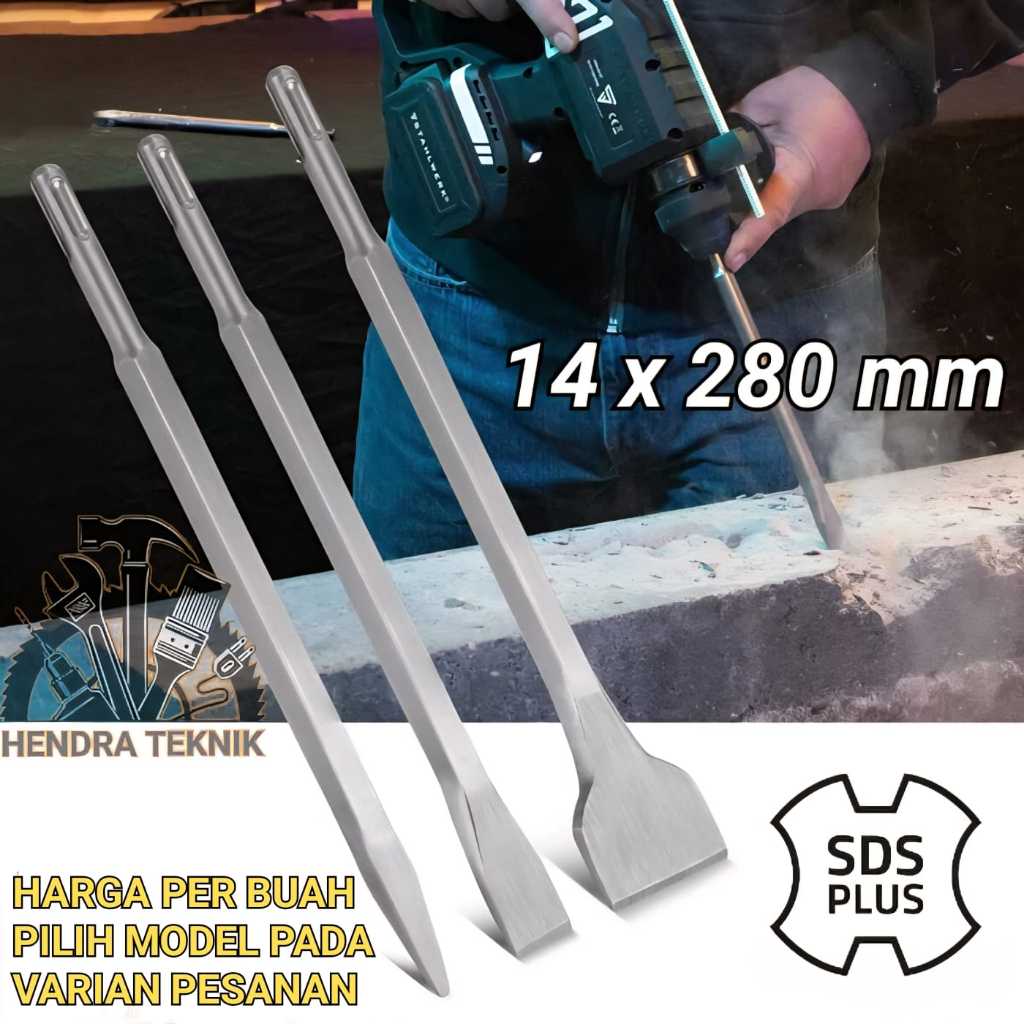 Jual MATA BOR BETEL SDS 28cm MATA BOR BOBOK PAHAT SDS PLUS FLAT ...