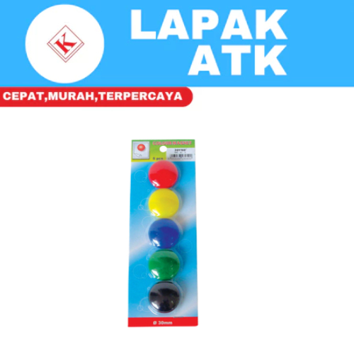 Jual Magnet kulkas whiteboard Joyko MN 30/5 (SET 5 PCS) +" | Shopee ...