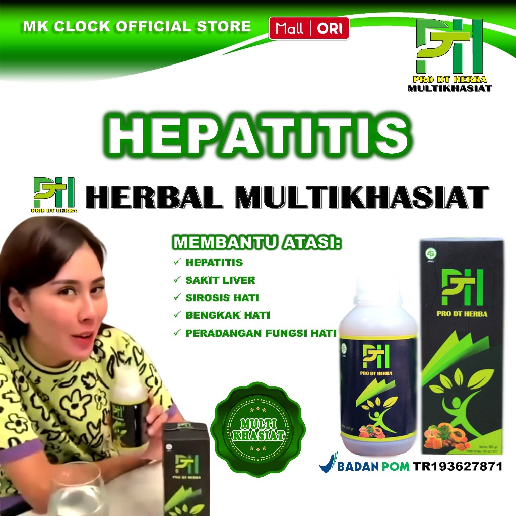 Jual PRO DT HERBA 350g Obat Herbal Hepatitis Fungsi Hati Peradangan ...