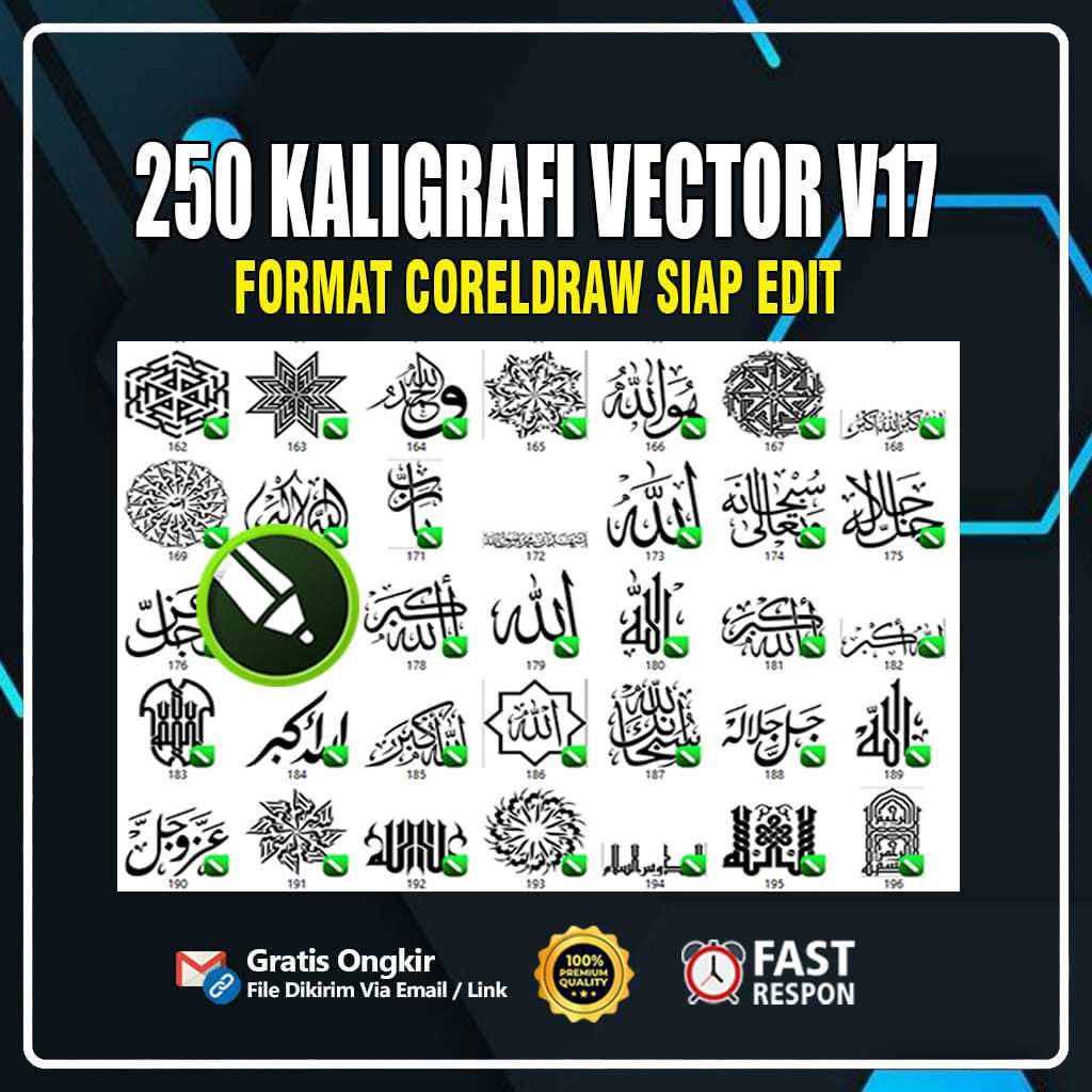 Jual 250 Kaligrafi Vector CorelDraw V17 CDR | Shopee Indonesia