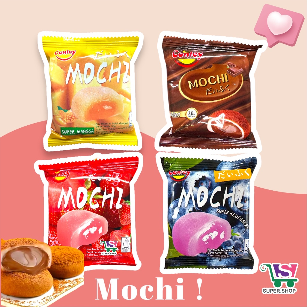Jual Conley Mochi Aneka Rasa 30 Gram MOCHI VIRAL ! | Shopee Indonesia
