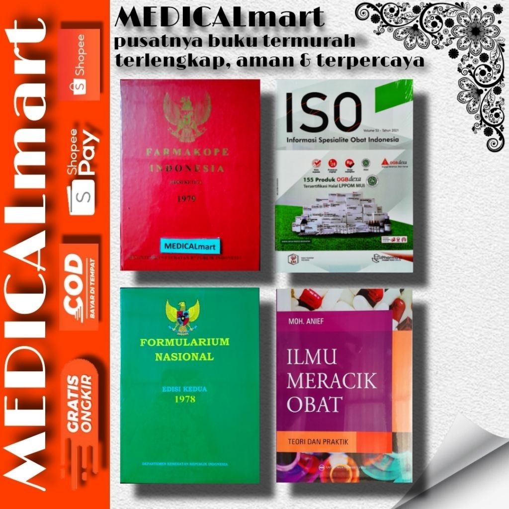 Jual 4 Buku Farmasi : ISO, Farmakope 3, FORNAS, IMO | Shopee Indonesia