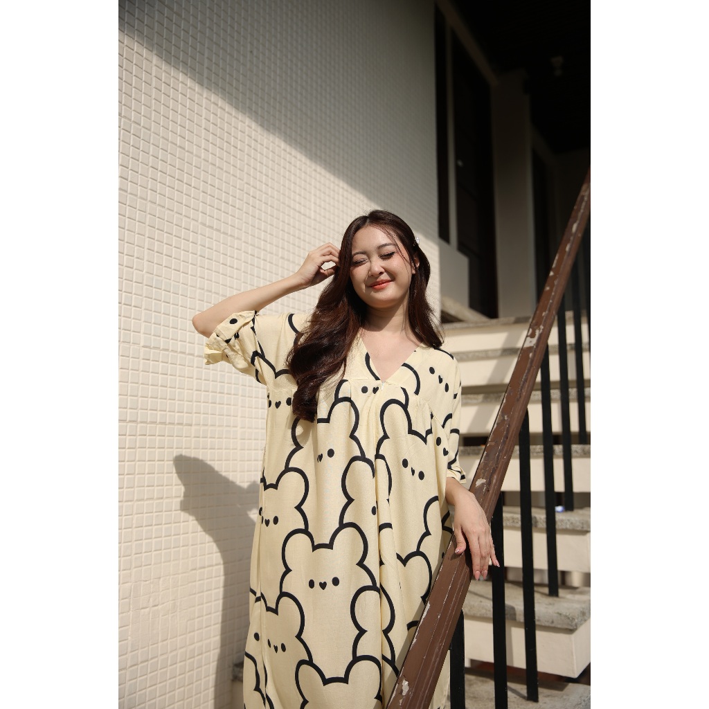 Jual Daster Rampel Dress Viral Korea Jumbo Zipper Busui TEDDY BEAR ...