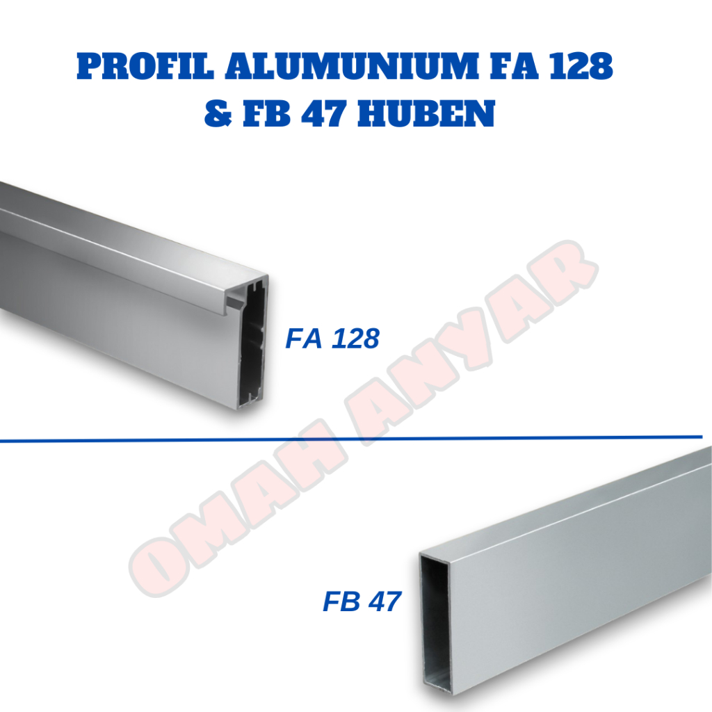 Jual Frame Edging Aluminium Handle Lemari Sliding Panjang 3M FA 128 ...