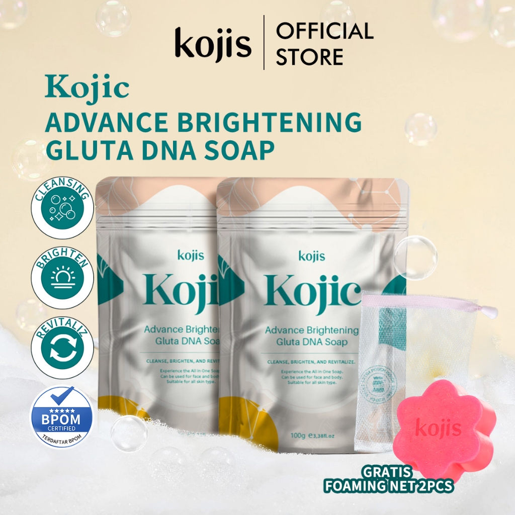 Jual [ DAPAT 2] KOJIS Kojic Advance Brightening Gluta DNA Soap 100 Gr | Shopee Indonesia