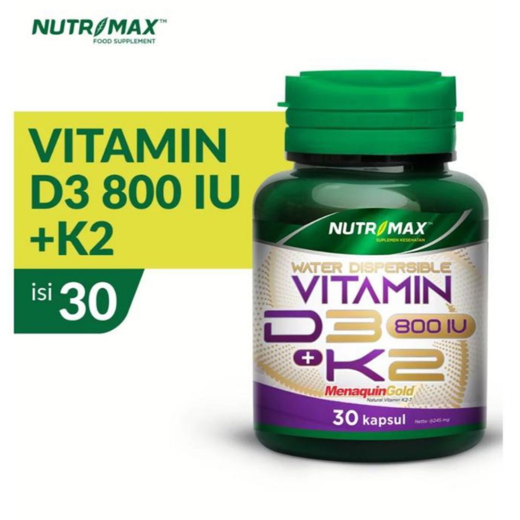 Jual NUTRIMAX VITAMIN D3 +K2 800 IU 30 KAPSUL | Shopee Indonesia