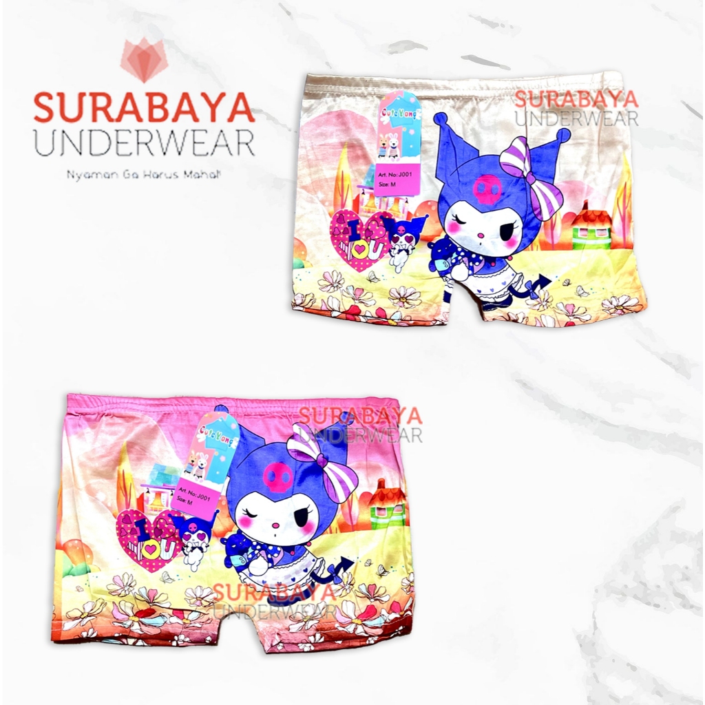 Jual BOXER ANAK CEWEK CANTIK BERMOTIF KARET BUNGKUS | Shopee Indonesia