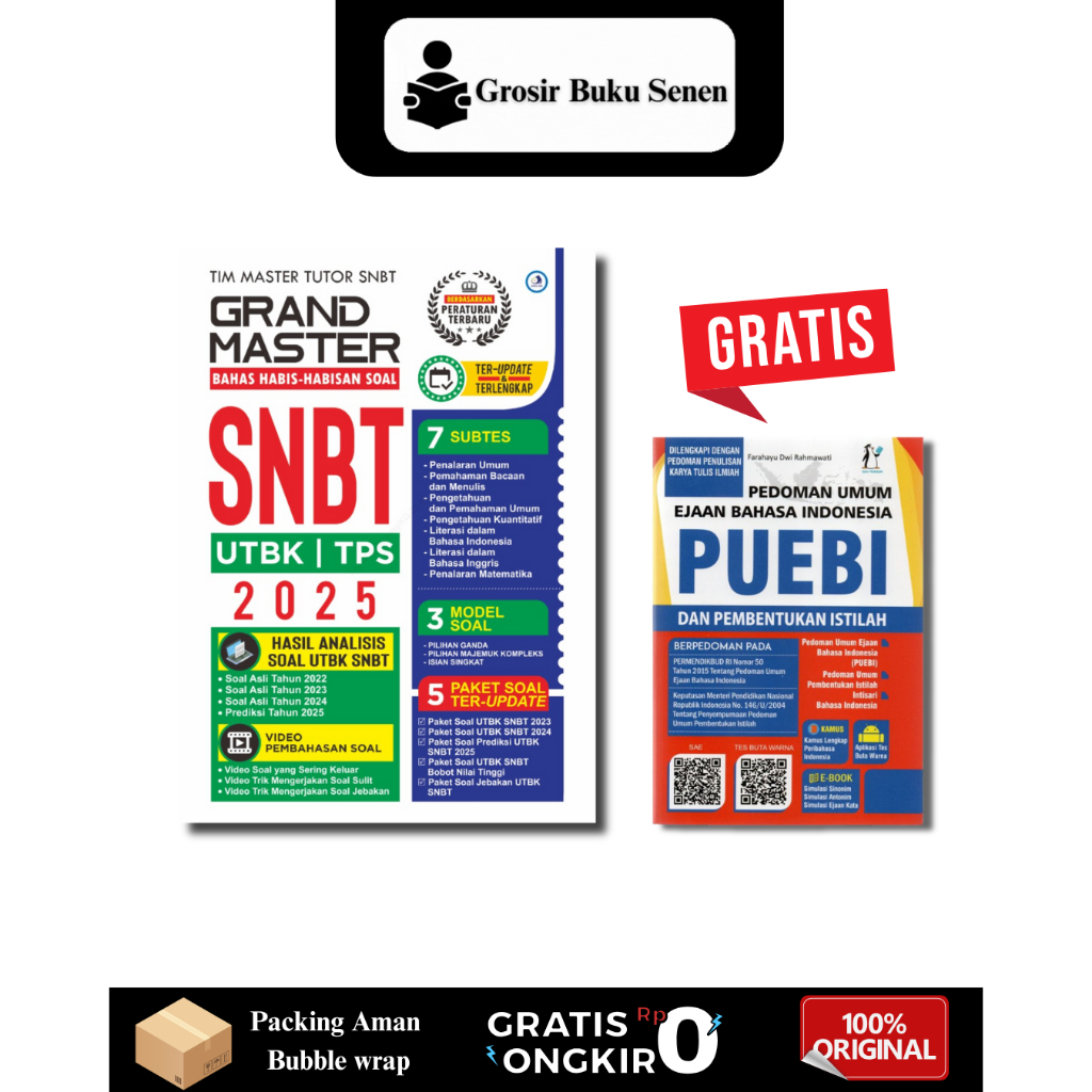 Jual BUNDLING GRAND MASTER SNBT UTBK | TPS 2025 - TIM MASTER TUTOR SNBT - KOMPAS ILMU - PLUS ...