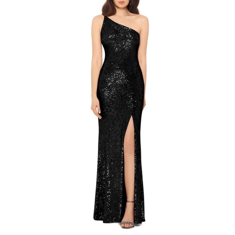 Jual SUKMA - YOON Longdress Payet One SHoulder Gaun Maxi Sequins Pesta ...
