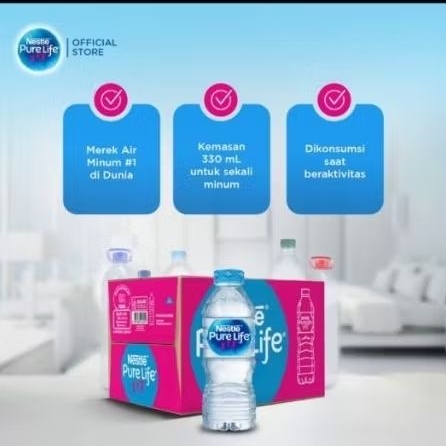 Jual AIR MINERAL NESTLE 330ML (1 DUS ISI 24 PCS) | Shopee Indonesia