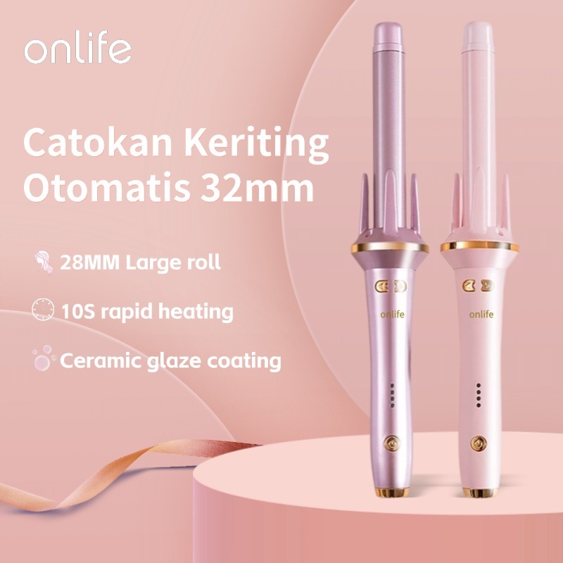 Jual Vivid&Vogue Catokan Curly Otomatis Tahan Lama 28mm Catok Curly Rambut Ceramics Curly Hair ...