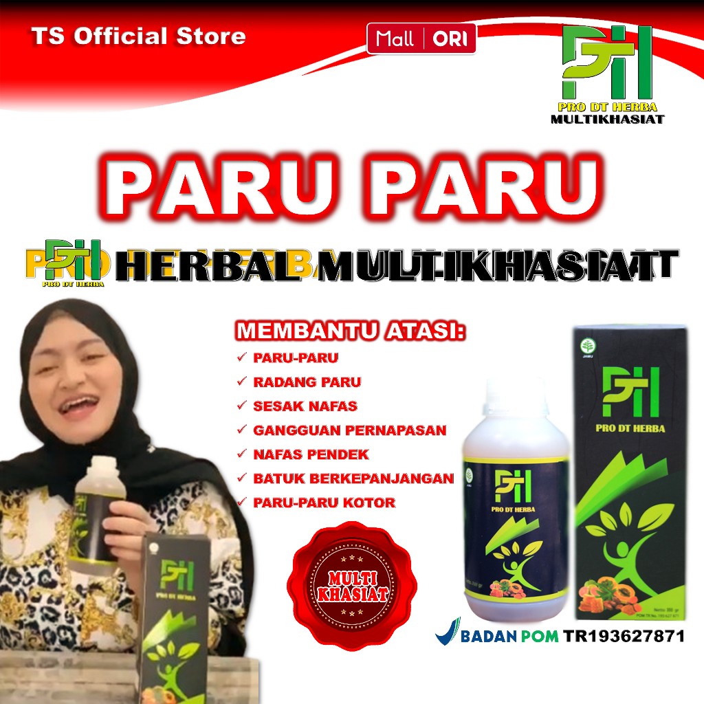Jual PRO DT HARBA 350g Obat Herbal Paru Paru Basah Batuk Sesak Nafas ...