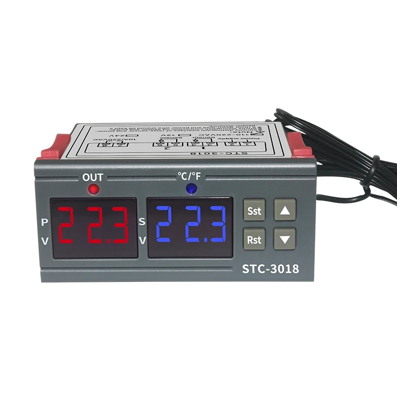 Jual STC-3018 Dual Display Temperature Controller Microcomputer Thermostat Switch Pengatur Suhu ...